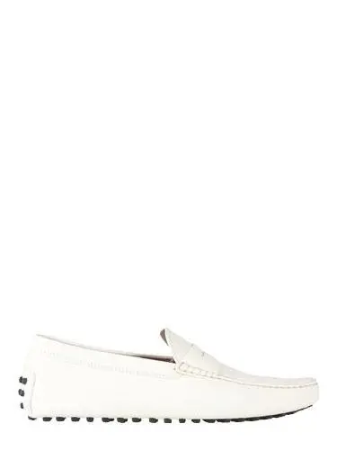 TOD'S Leather Loafers - White