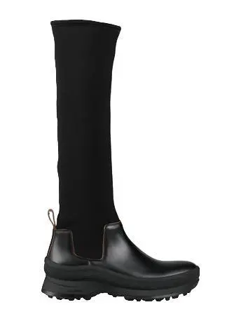 JIL SANDER Leather And Textile Boots - Black