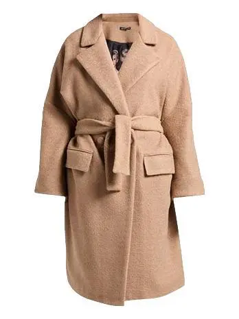 CRISTINAEFFE Belted Bouclé Coat - Beige