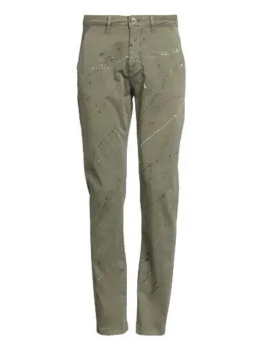 Guess Pants Military Size Cotton, Elastane - Green