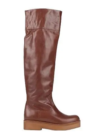 PALOMA BARCELO Leather Over-the-knee Boots - Brown