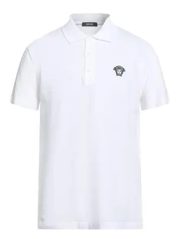 Versace Polo Shirt Size Cotton, Viscose, Polyester - White