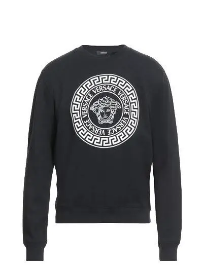 Versace Sweatshirt In Cotton And Elastane - Black