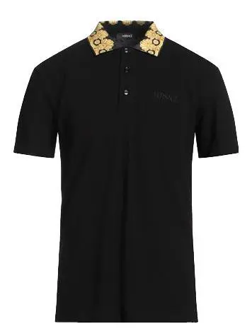 Versace Polo Shirt Size Cotton, Viscose, Polyester - Black