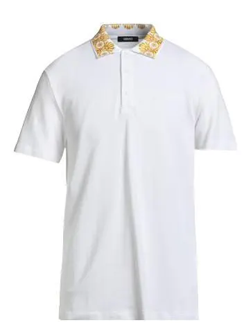 Versace Polo Shirt Size Cotton, Viscose, Polyester - White