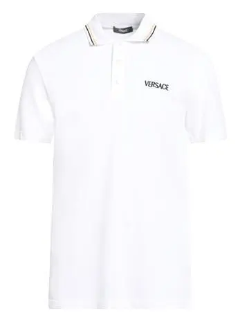 Versace Polo Shirt Size Cotton, Viscose - White