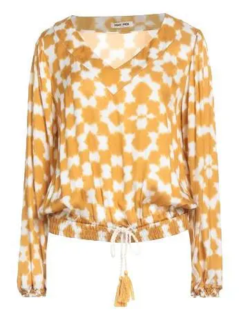 Max & Moi Floral-print Twill Top - Yellow