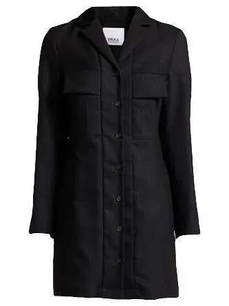 Erika Cavallini Mini Shirt Dress - Black