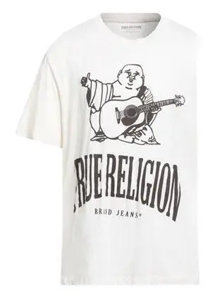 True Religion T-shirt Ivory Size Cotton - White