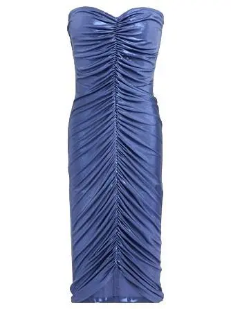 Norma Kamali Midi Bodycon Dress - Blue