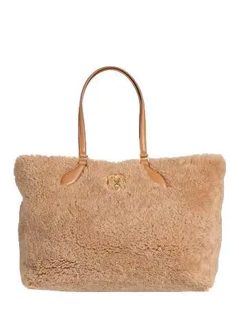 Bally Handbag In Merino Wool And Leather - Beige