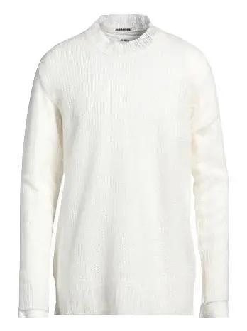 JIL SANDER Knitted Crewneck Sweater - Off White