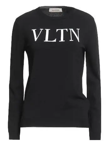 Valentino Garavani Crewneck Lightweight Knit Sweater - Black