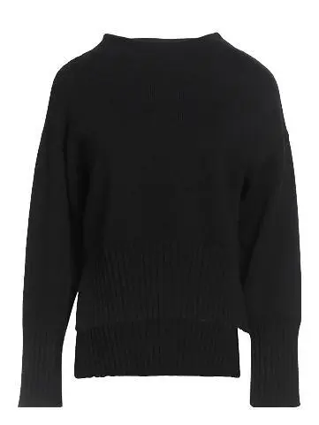 Alpha Studio Solid Merino Wool Sweater - Black