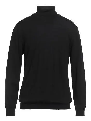 DANIELE FIESOLI Turtleneck Merino Wool Knit - Black
