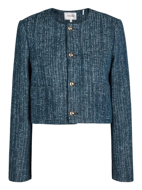 FRAME The Tweed Jacket - Indigo