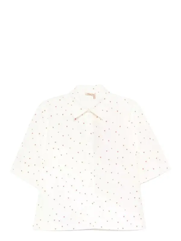 STELLA NOVA Heart-print Shirt - White