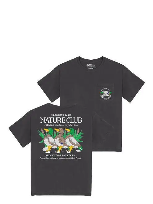 PARKS PROJECT Prospect Park Alliance Nature Club Pocket Tee - Graphite