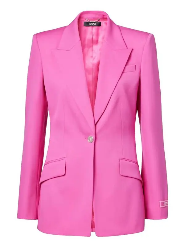 Versace Medusa Wool Blazer - Pink