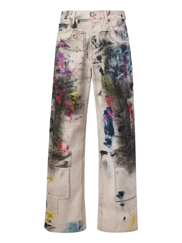 Acne Studios 1981 Trompe L'oeil Canvas Cargo Pants - White