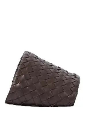 Bottega Veneta Elio Intrecciato Leather Slides - Brown