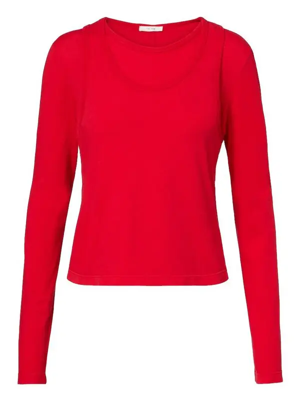 THE ROW Seruni Cotton Jersey T-shirt - Red