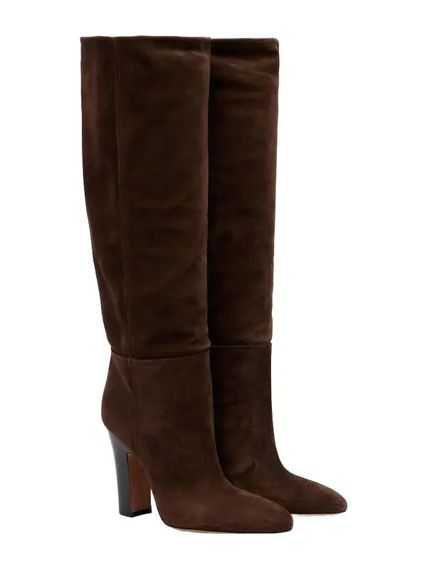 Paris Texas Lavinia 100 Suede Knee-high Boots - Brown