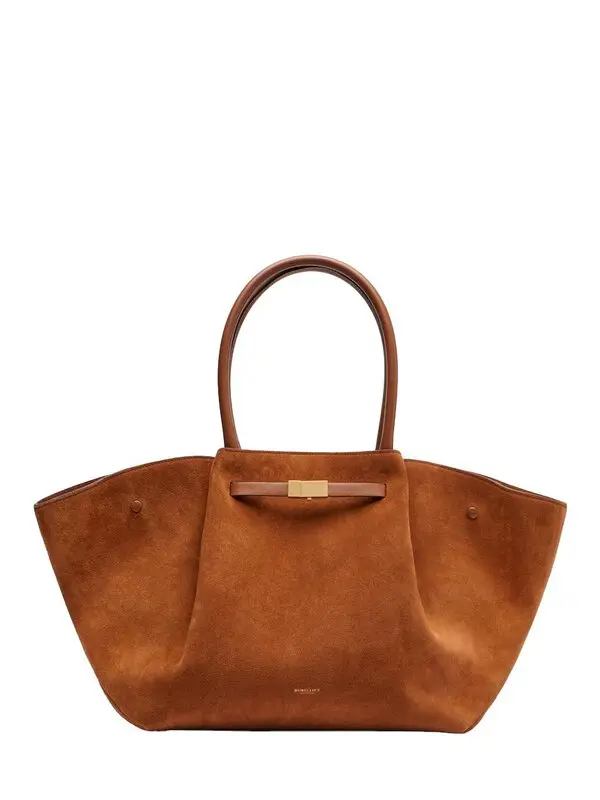 DEMELLIER Suede Tote Bag - Brown