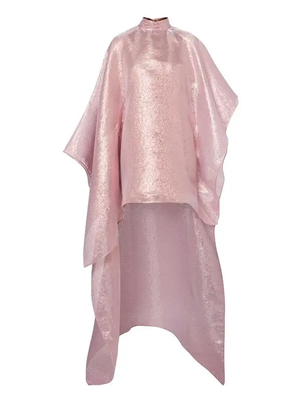 TALLER MARMO Dallas Asymmetric Organza Kaftan - Pink