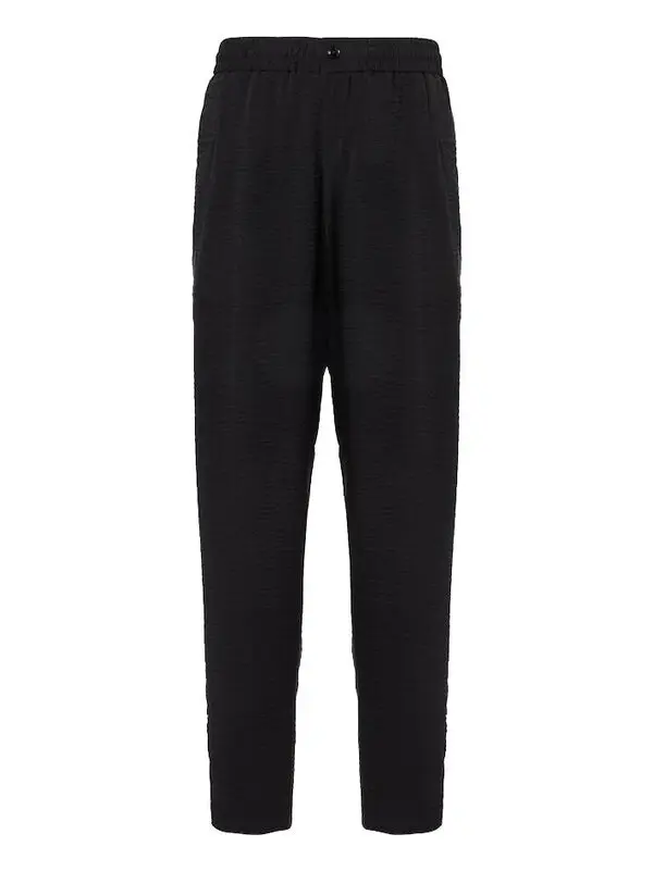 Giorgio Armani Jacquard Straight Pants - Blue