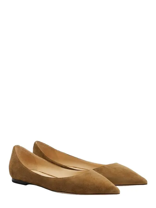 JIMMY CHOO Love Suede Ballet Flats - Green
