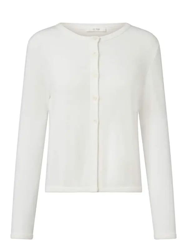 THE ROW Gretas Cotton Cardigan - White