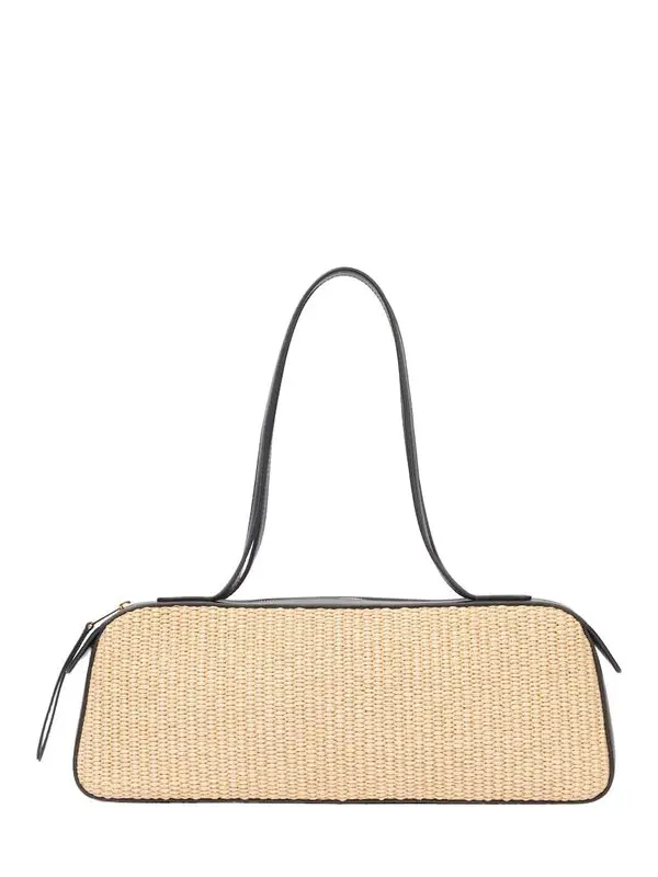 Khaite Simona Raffia Shoulder Bag - Beige
