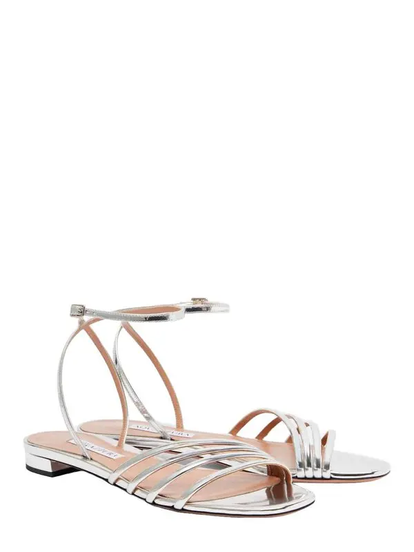 AQUAZZURA Latour Sandals - Silver