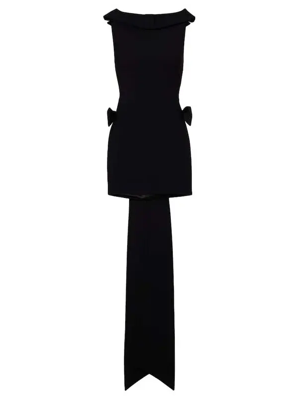THE NEW ARRIVALS ILKYAZ OZEL Daphne Crêpe Cocktail Dress - Black