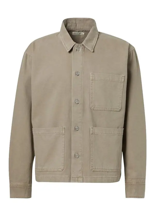 FRAME Chore Cotton Canvas Jacket - Grey