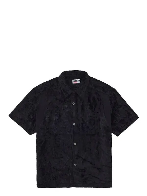 Supreme Goodenough Crushed Rayon Short Sleeve Shirt - Black