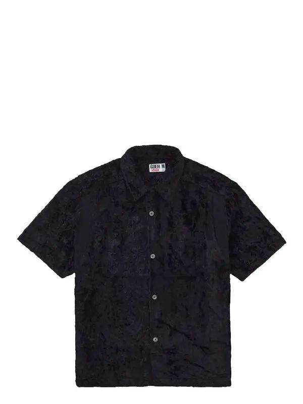 Supreme Goodenough Crushed Rayon Short Sleeve Shirt - Black