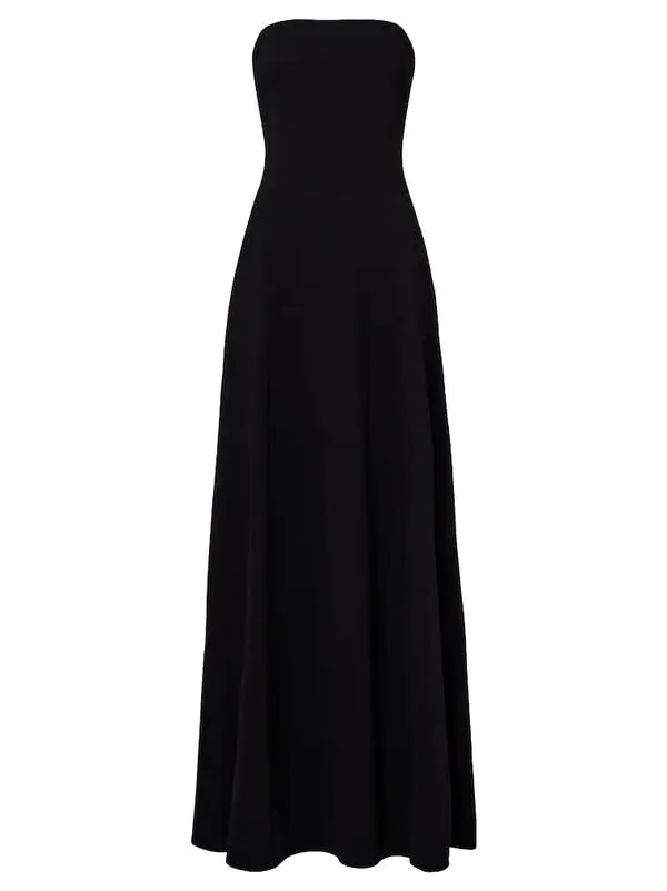 Solace London Helena Strapless Gown - Black