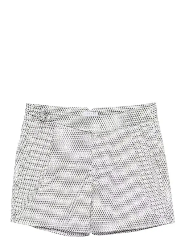 GUSARI London Print Swim Shorts - Grey
