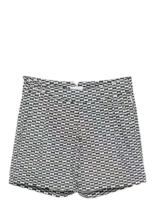 GUSARI Printed Swim Shorts - Green