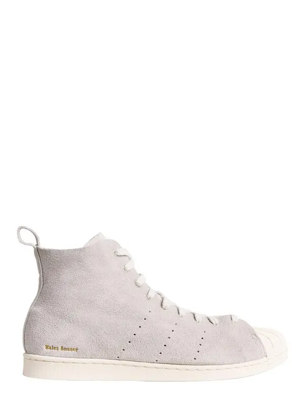 Adidas X Wales Bonner Suede High-top Sneakers - Beige