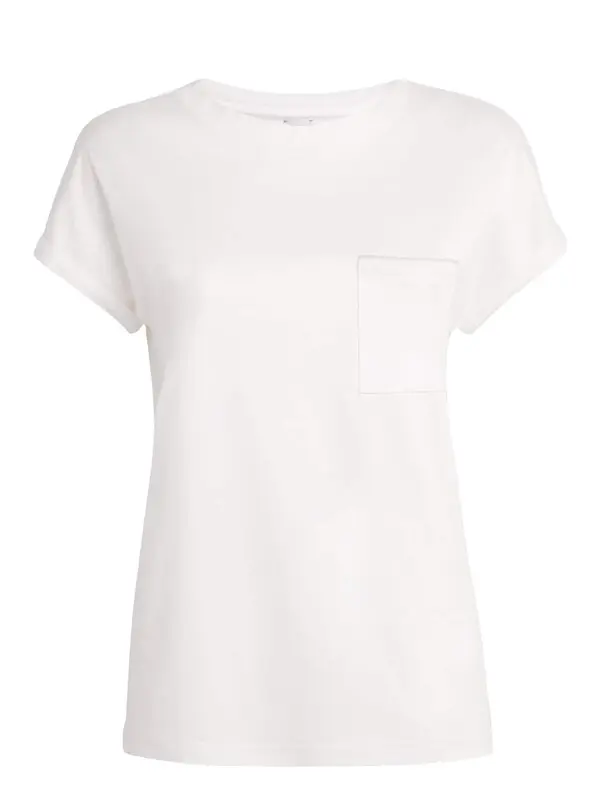 Eleventy Pocket-detail T-shirt - White