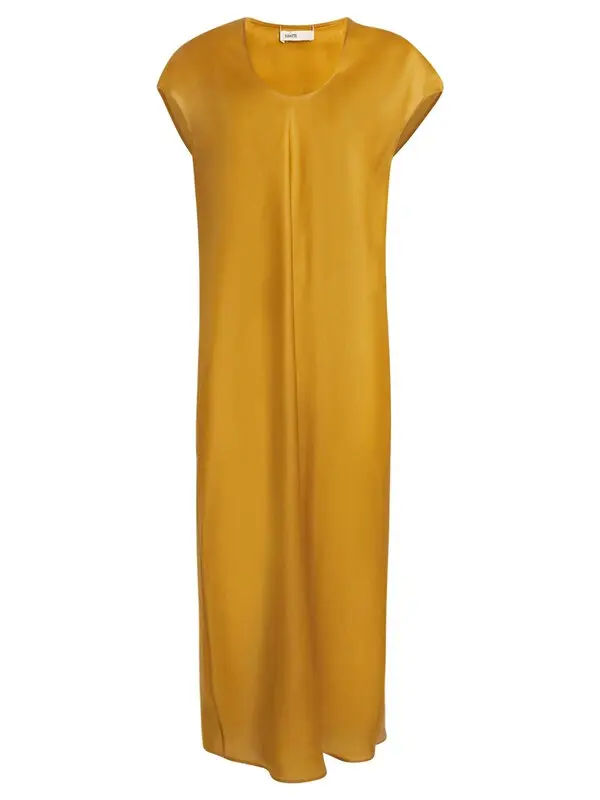 Khaite Silk Darby Midi Dress - Yellow