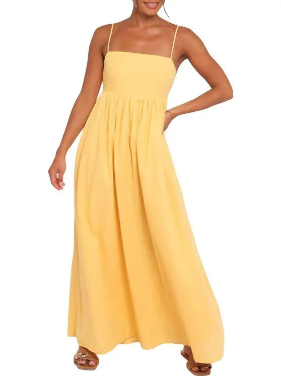 PETAL & PUP Odessa Cotton Maxi Sundress - Mango