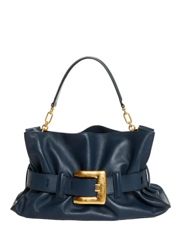Balmain Anthem Leather Tote - Oil