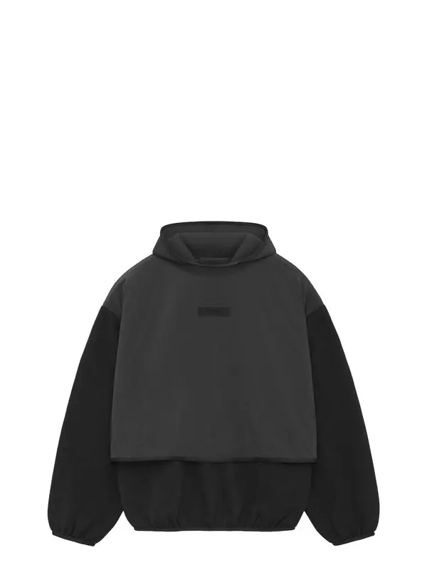 Fear Of God Nylon Fleece Hooded Sweatshirt - Black