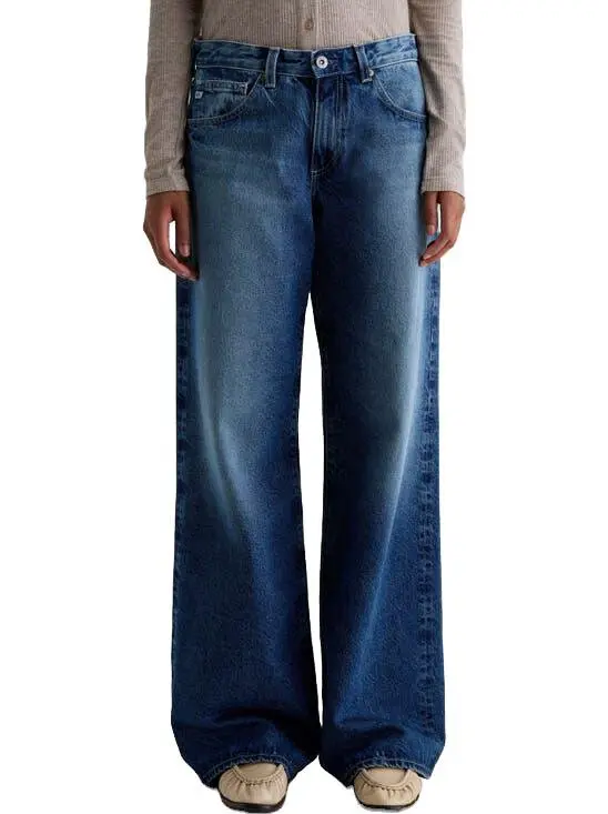 Ag Adria Low Rise Wide Leg Jeans - Ojai