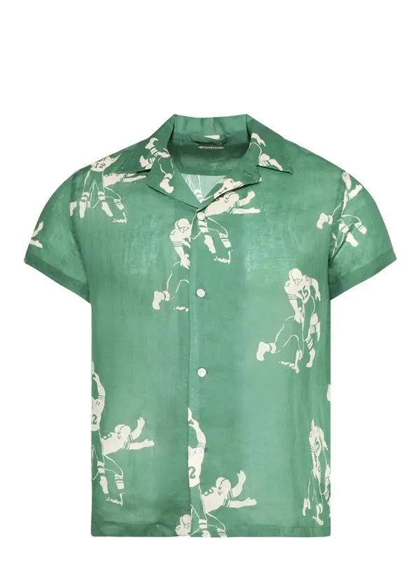 BODE Football Silhouette Short-sleeve Shirt - Green