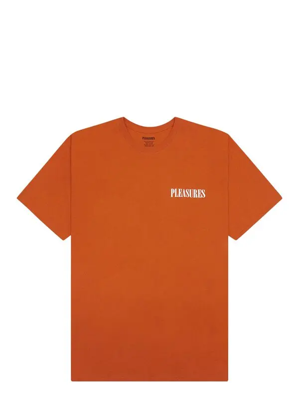 PLEASURES Vertical T-shirt - Orange